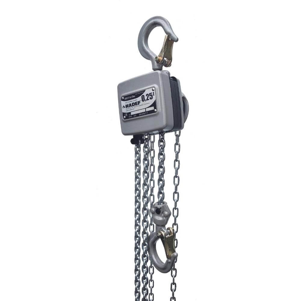 360/21 Aluflex Chain Hoist by Hadef - Aluminium - wedolifting.com